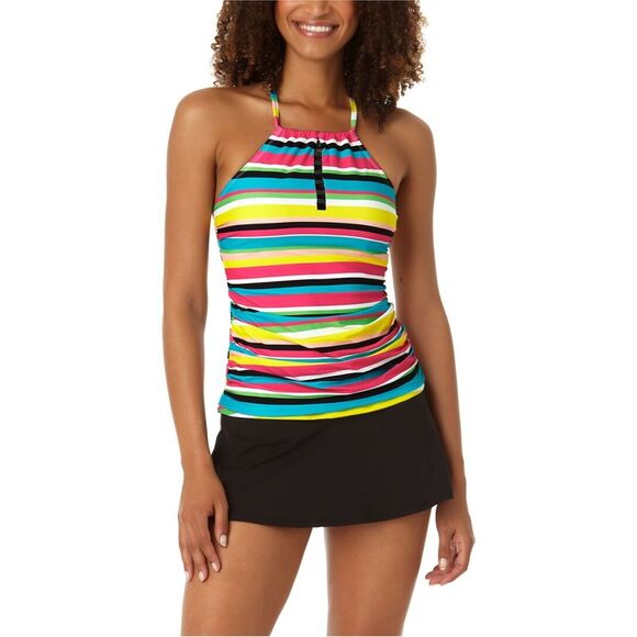 Anne Cole | Swim | Anne Cole Tab Front High Neck Tankini | Poshmark